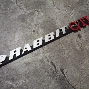 VW Golf MK1 Rabbit GTI Rear Badge Emblem Sign Logo - Etsy