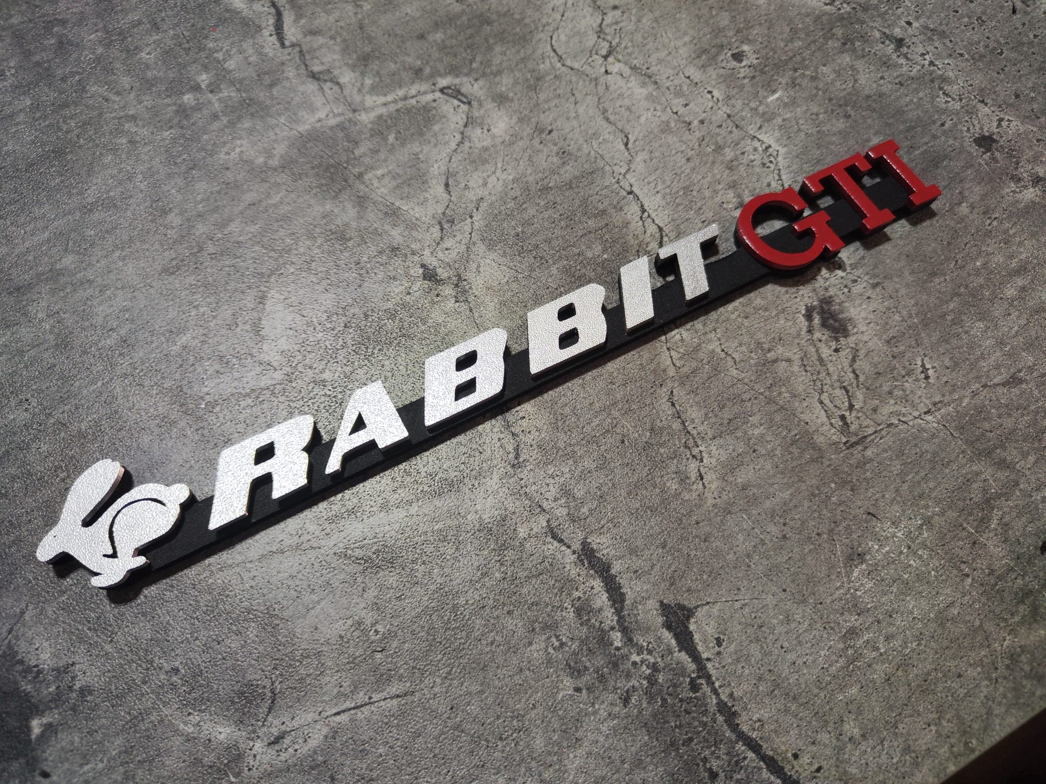 VW Golf MK1 Rabbit GTI Rear Badge Emblem Sign Logo - Etsy