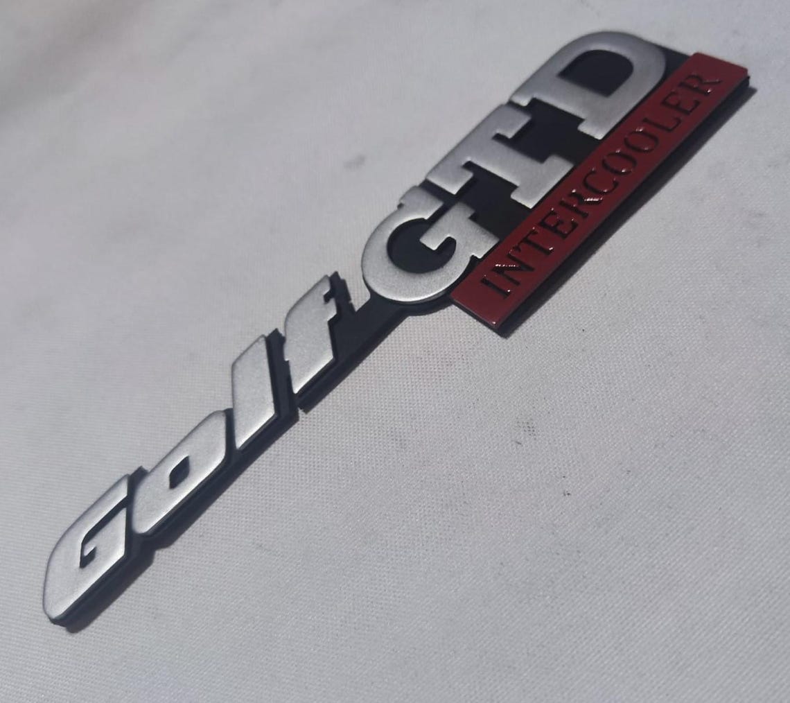 Logo emblème arrière VW Golf MK2 Golf GTD Intercooler - Etsy France