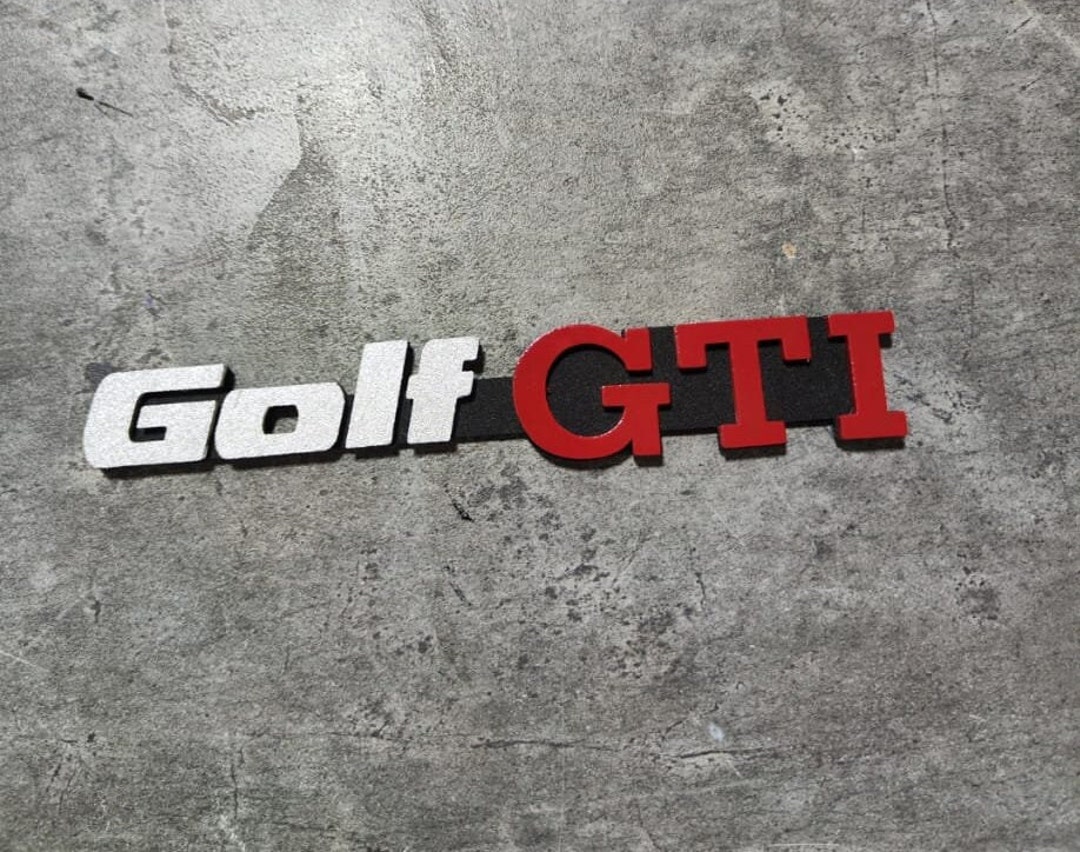 VW Golf 3 MK3 Golf GTI Rear Badge Emblem Sign Logo - Etsy