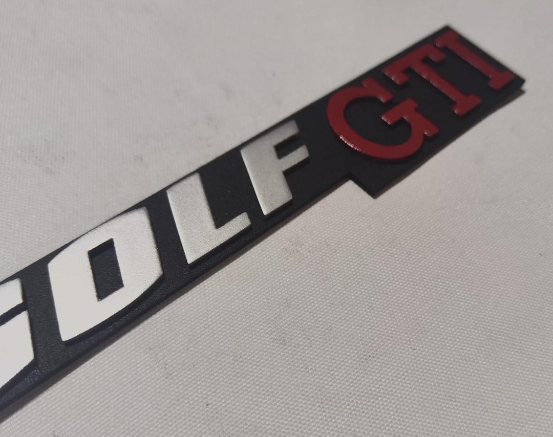 VW Golf MK1 Golf GTI Rear Badge Emblem Sign Logo - Etsy