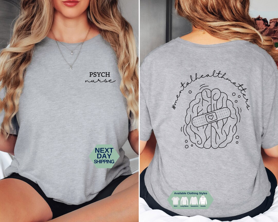 Psychiatric Nurse Sweatshirt, Mental Health Matter Hoodie, Psych Nurse ...