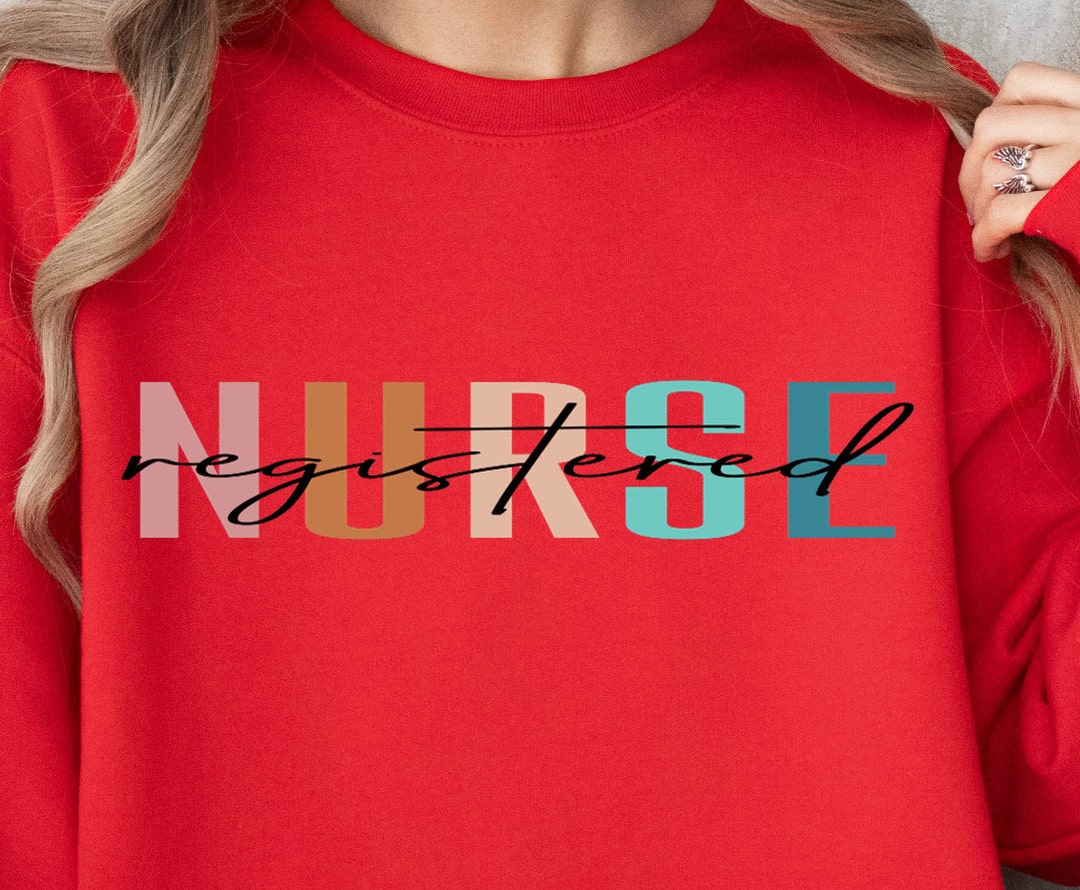 Personalized Registered Nurse Sweatshirt,custom Year RN Sweater,nurse ...