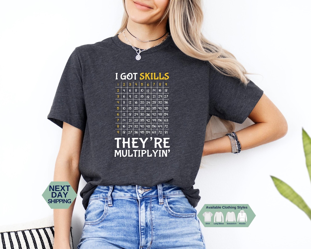 Math Teacher Shirt, Multiplying T-shirt, Math Shirt, Funny Sweatshirt ...