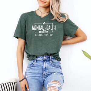 Mental Health Matters Shirt, All Day Every Day Hoodie, Women Mental ...