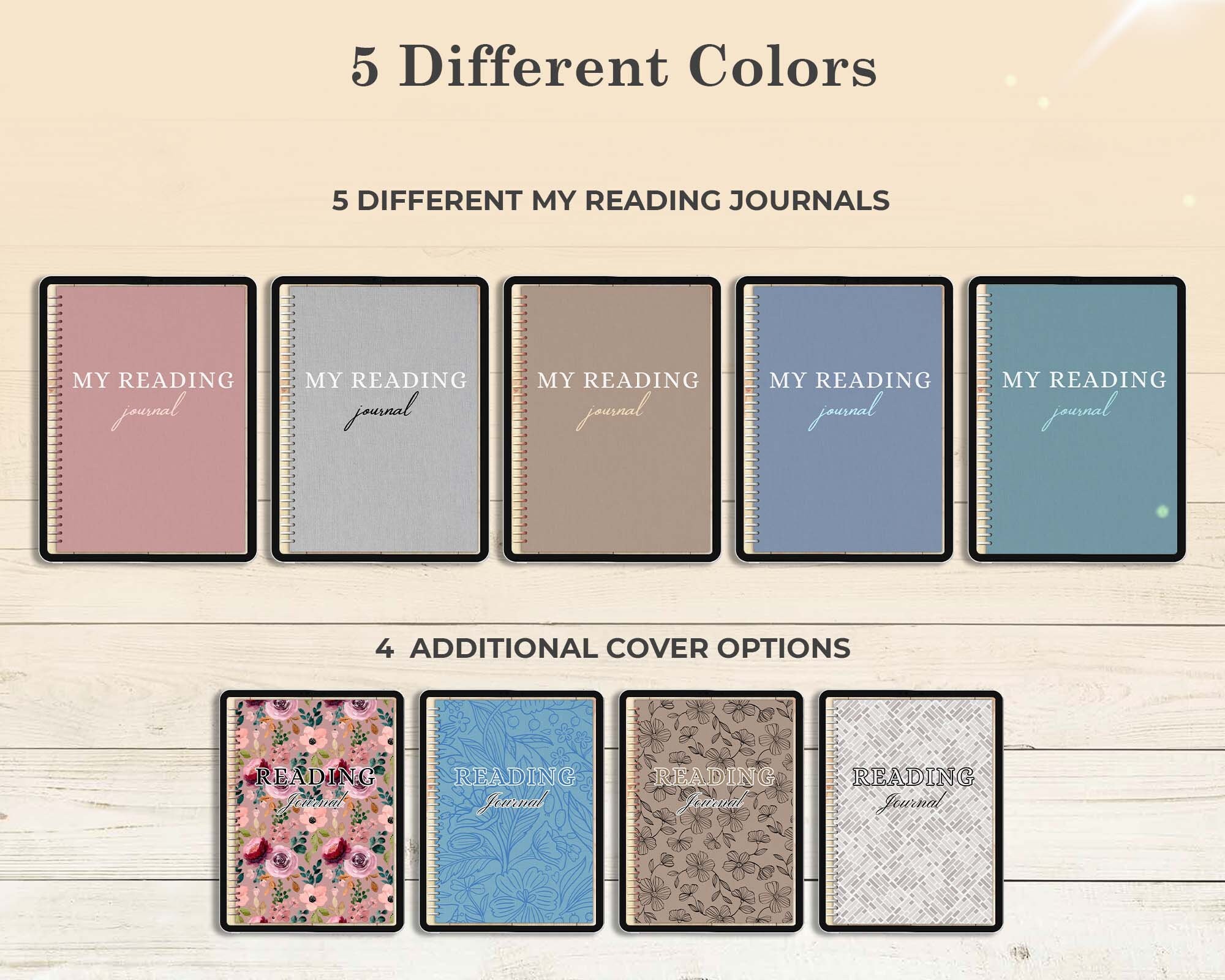 Digital Reading Journal, Reading Planner, Reading Tracker, Book Tracker ...