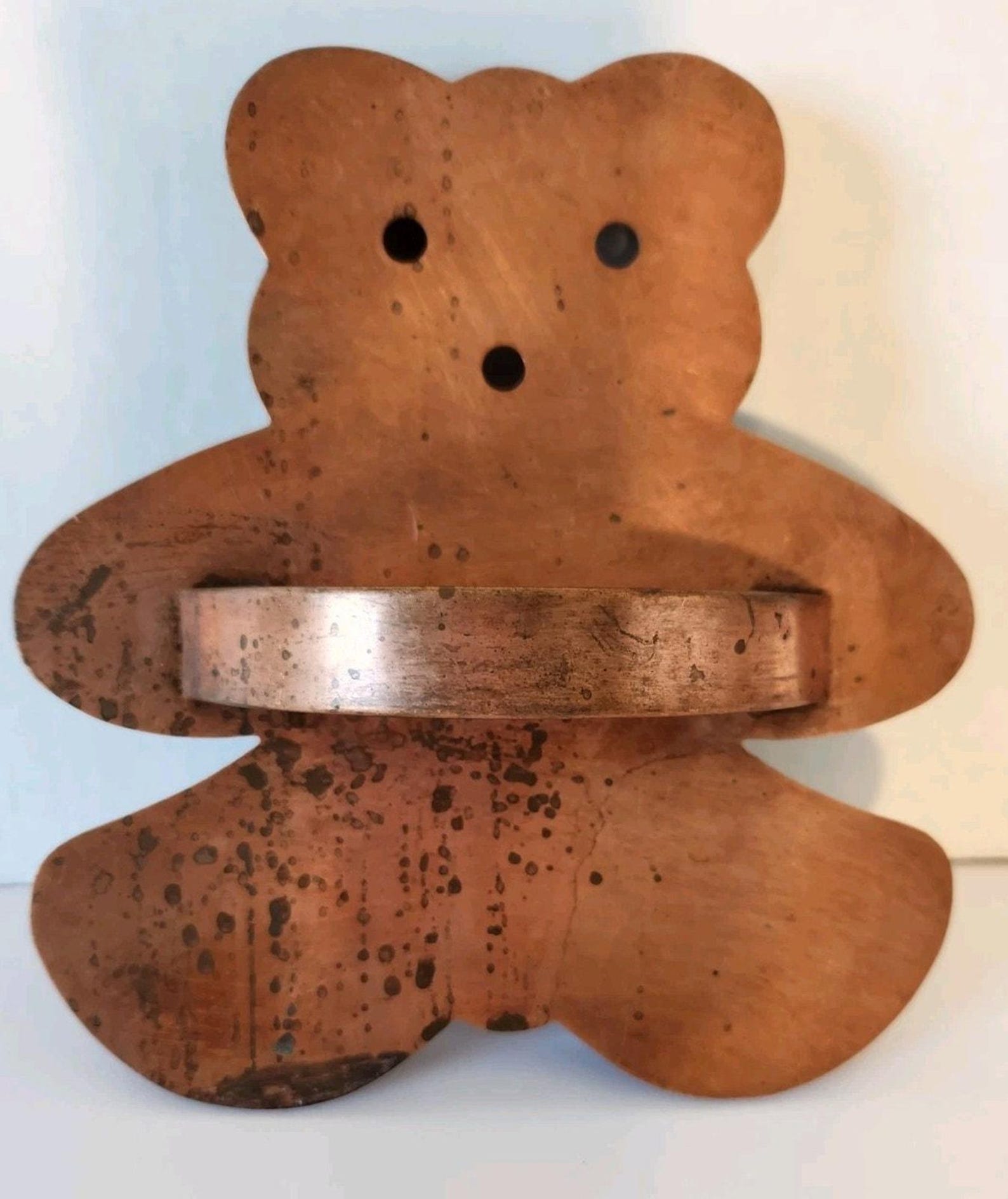 Vtg Cape Cod Copper Works Large Copper Teddy Bear Cookie Cutter ...