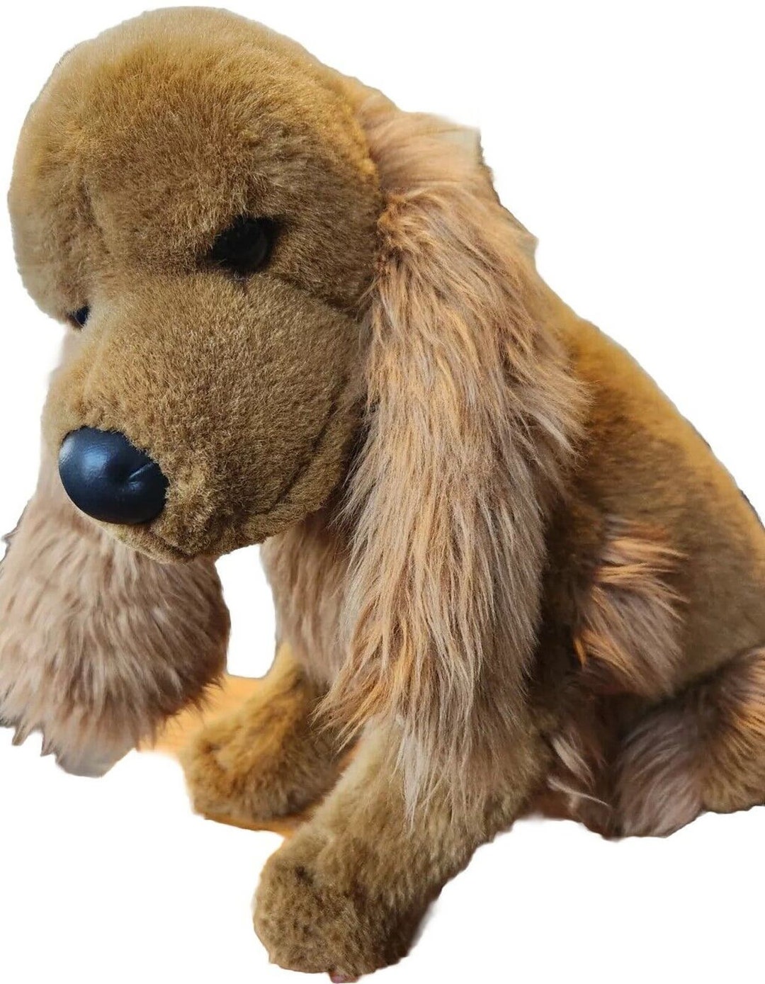 Cocker Spaniel Dog Realistic Plush Life-like Stuffed Animal 21" Retired ...
