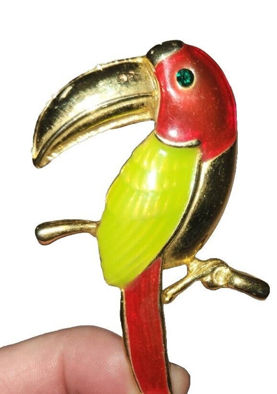 vintage swarovski enamel toucan - Gem vintage swarovski enamel toucan - Gem