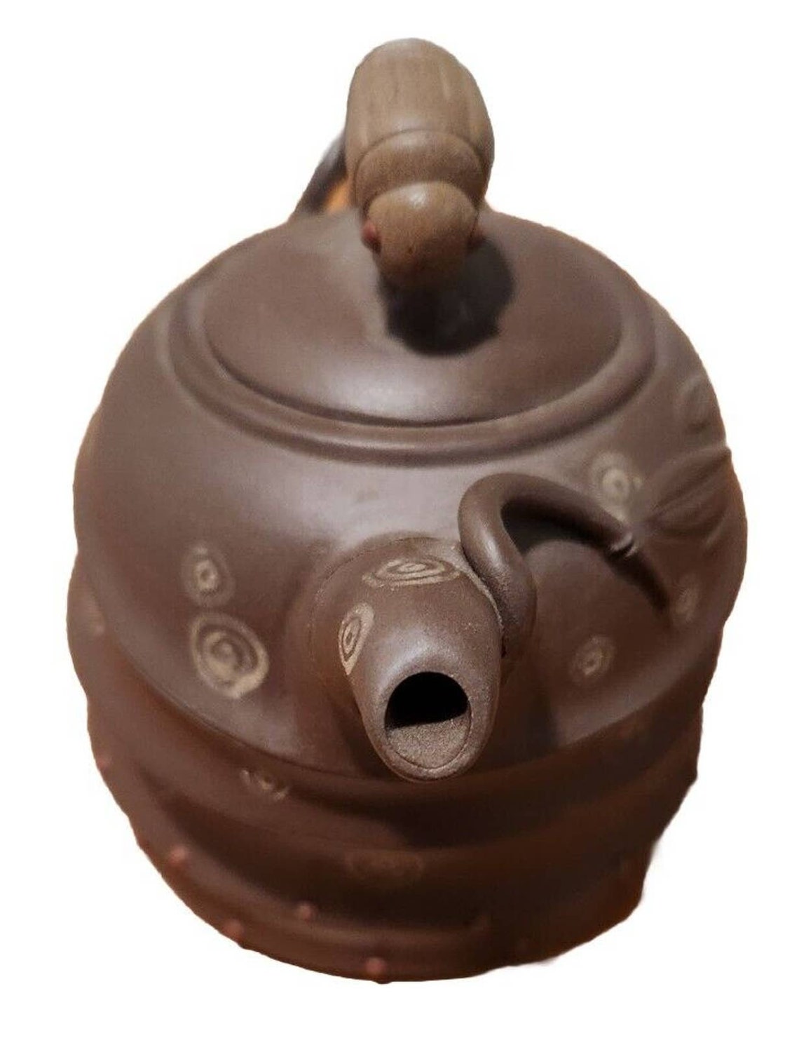 Vtg 70's Yixing Zisha Purple Clay Tree Trunk Teapot W - Etsy