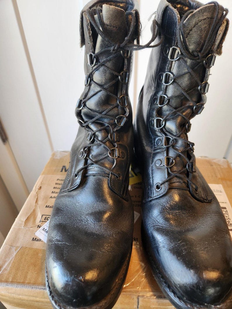 Vintage Addison Shoe Company Combat Boots Men’s DPSC Military 1988 SZ 8 ...