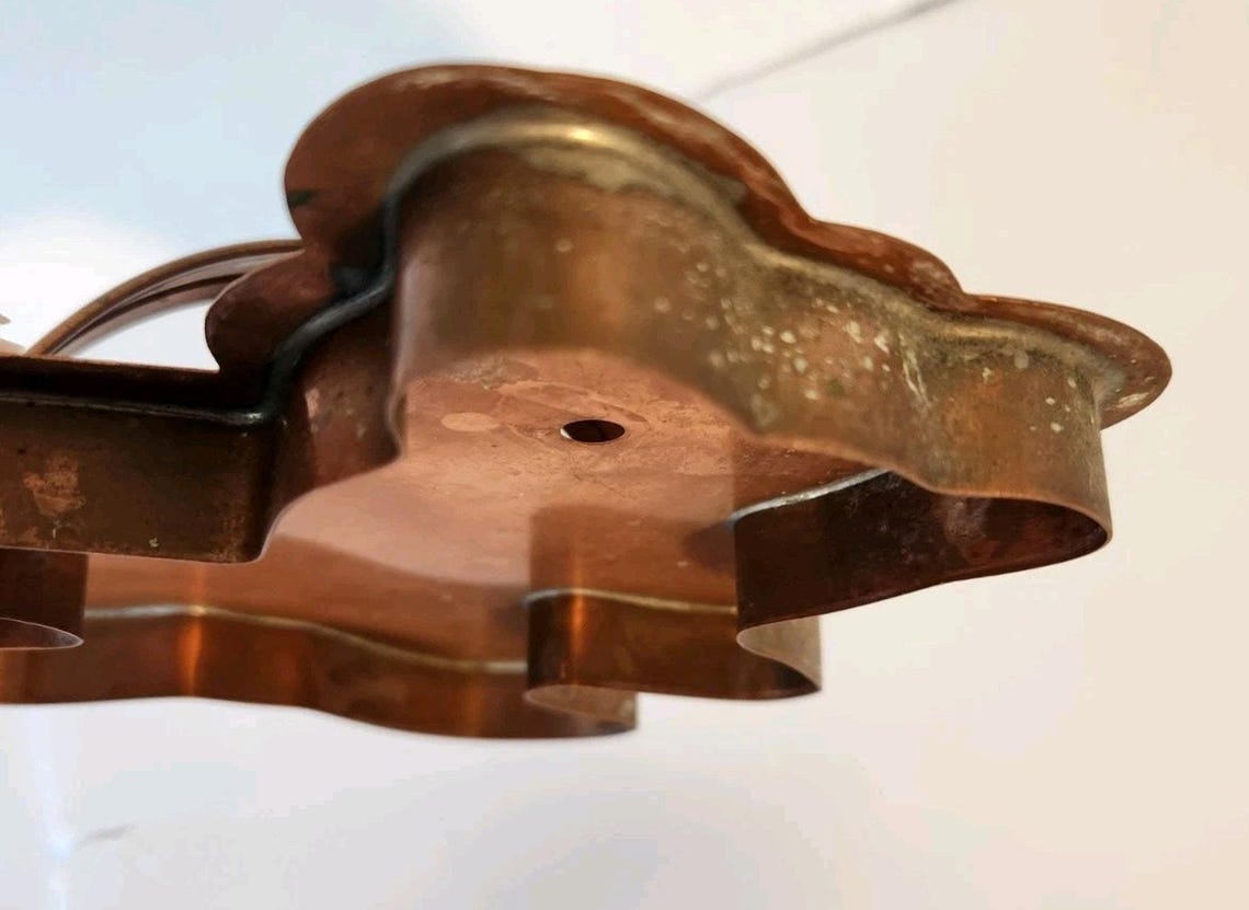 Vtg Cape Cod Copper Works Large Copper Teddy Bear Cookie Cutter ...