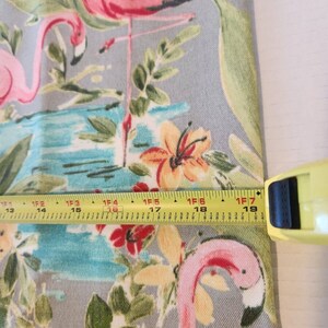 19" Sq Pink Flamingo Red Hibiscus Tropical Accent Throw Pillow Cushion ...