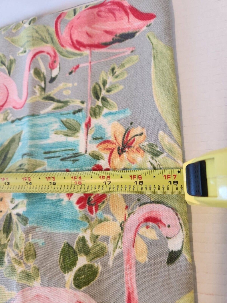 19" Sq Pink Flamingo Red Hibiscus Tropical Accent Throw Pillow Cushion ...