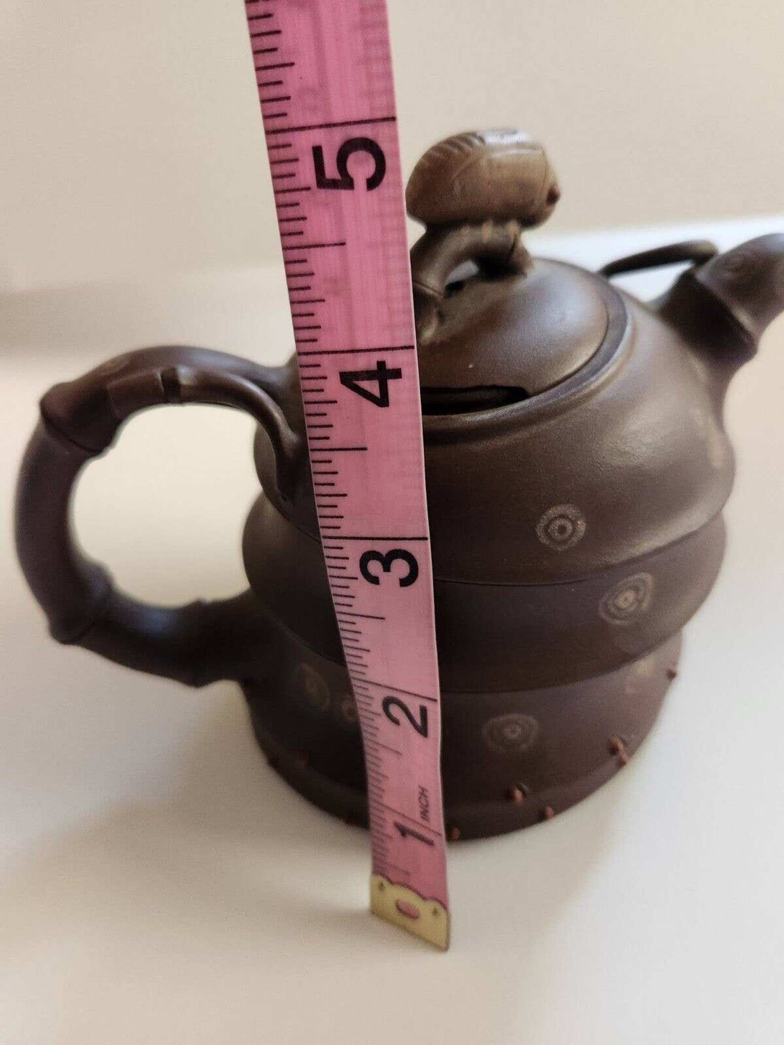 Vtg 70's Yixing Zisha Purple Clay Tree Trunk Teapot W - Etsy