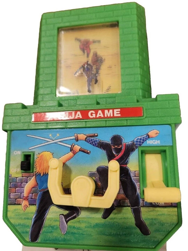 Vintage 1990 Soma Scrolling Vibrating Lit Handheld Ninja Game Nintendo ...