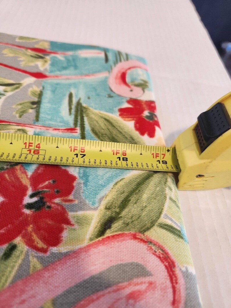 19" Sq Pink Flamingo Red Hibiscus Tropical Accent Throw Pillow Cushion ...