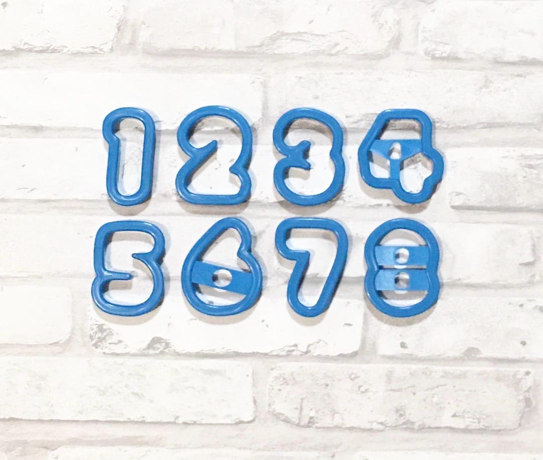 Cookie Cutters Numbers - Fondant Cutters - Cookie Cutters -polymer Clay ...