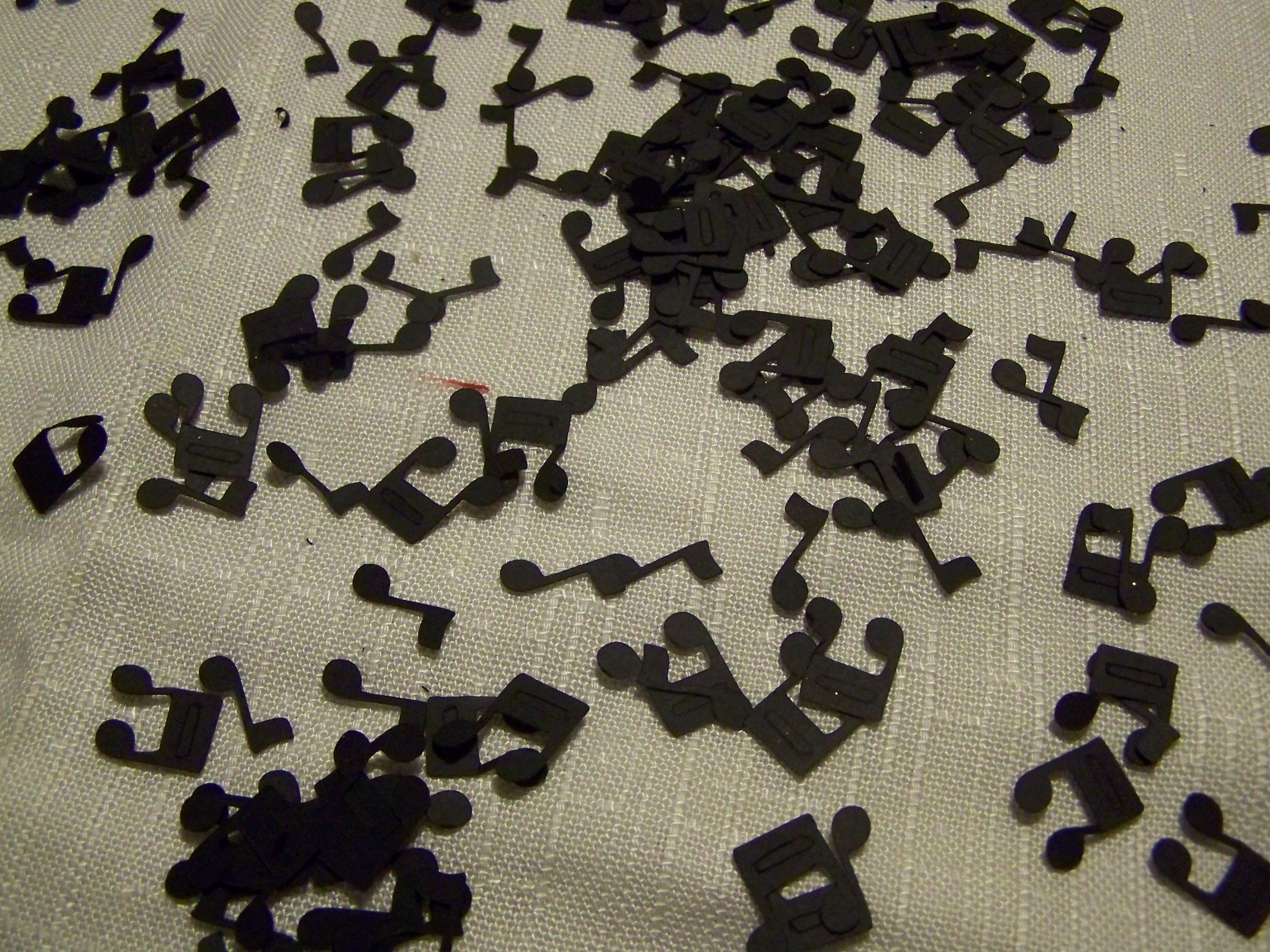 Music Notes Confetti - Black - Etsy