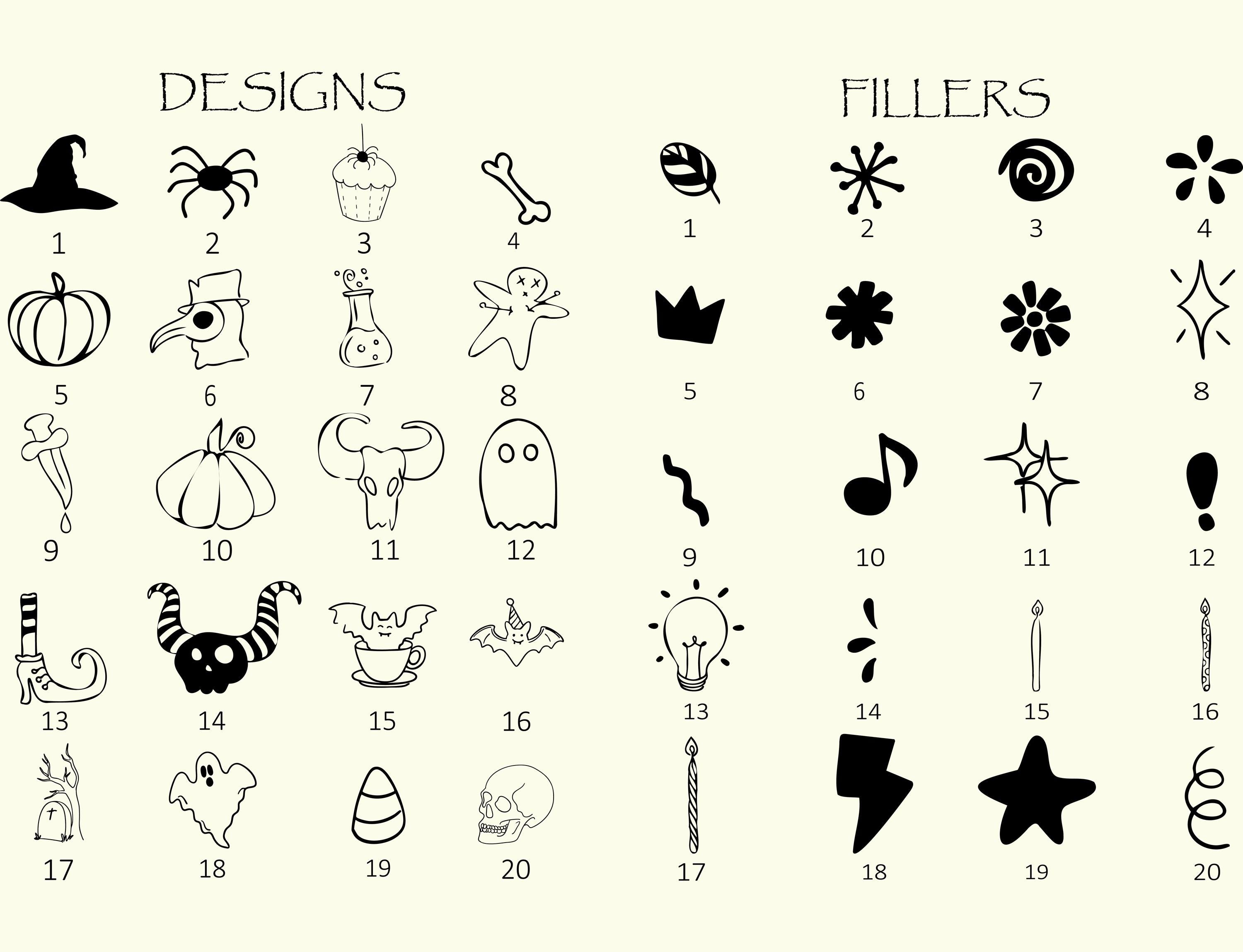 Hand-drawn Halloween Clipart Bundle – 70 PNG & SVG Graphics (digital ...