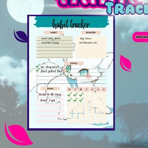 Digital Habit Tracker Challenge Tracker , Goal Planner , Printable Kdp ...