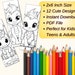 Baby Dragon Coloring Bookmark for Kids , Children Diy Craft , Printable ...