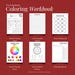 Color Theory Workbook Bundle , Coloring Swatch Charts, Pencil Testing ...