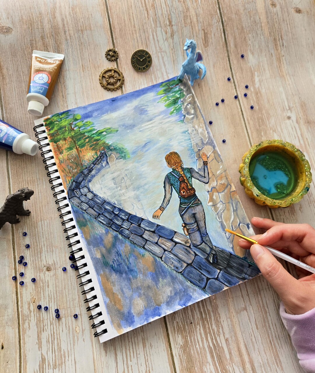 Parapet Walking Art Prints | Fantasy Premium Poster – Fourth Wing ...