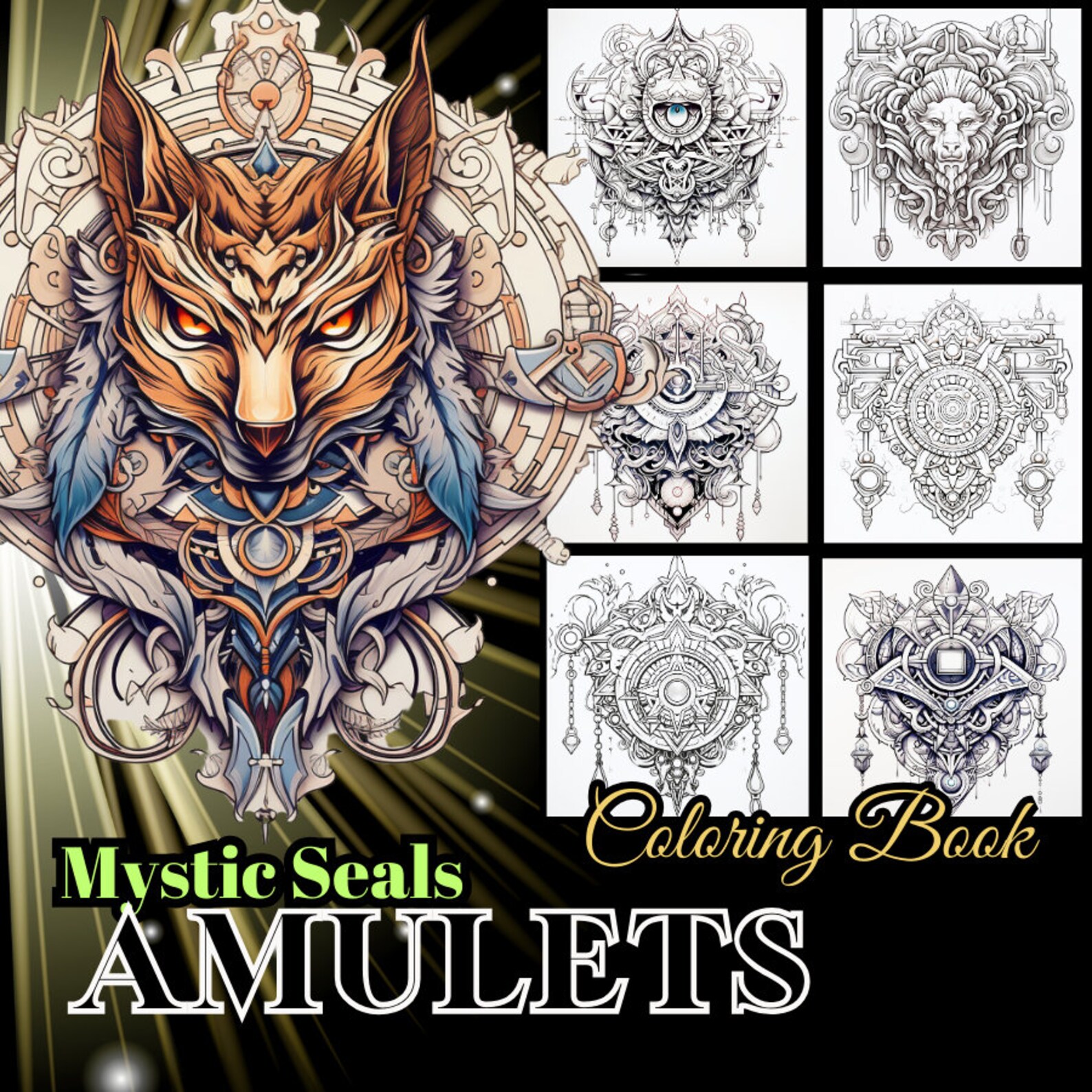 Ancient Seals and Amulets Coloring Pages , Mystic Colouring Pages ...