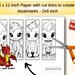 Baby Dragon Coloring Bookmark for Kids , Children Diy Craft , Printable ...