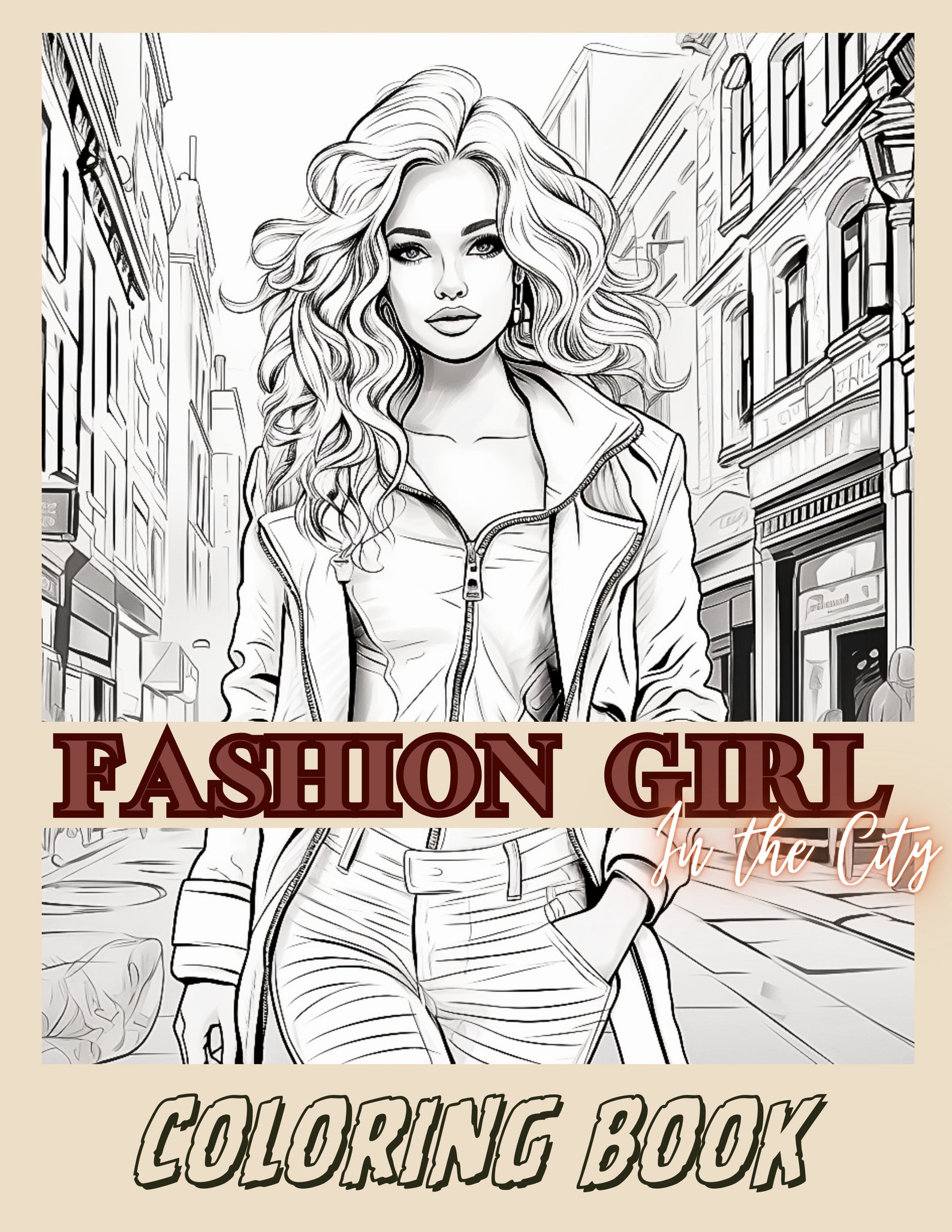 Fashion Coloring Pages , Coloring Book for All Ages , Colouring Book ...