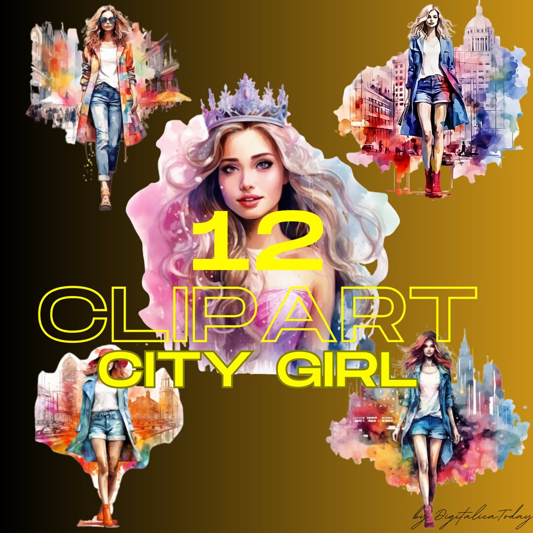 12 Fashion Girl Clipart Bundle T-shirt Clip Arts Fashion - Etsy