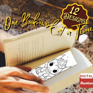 Baby Dragon Coloring Bookmark for Kids , Children Diy Craft , Printable ...