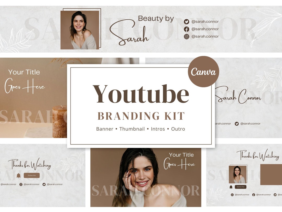 Youtube Branding Kit | Youtube Banners, Thumbnails, Intros & Outros L ...
