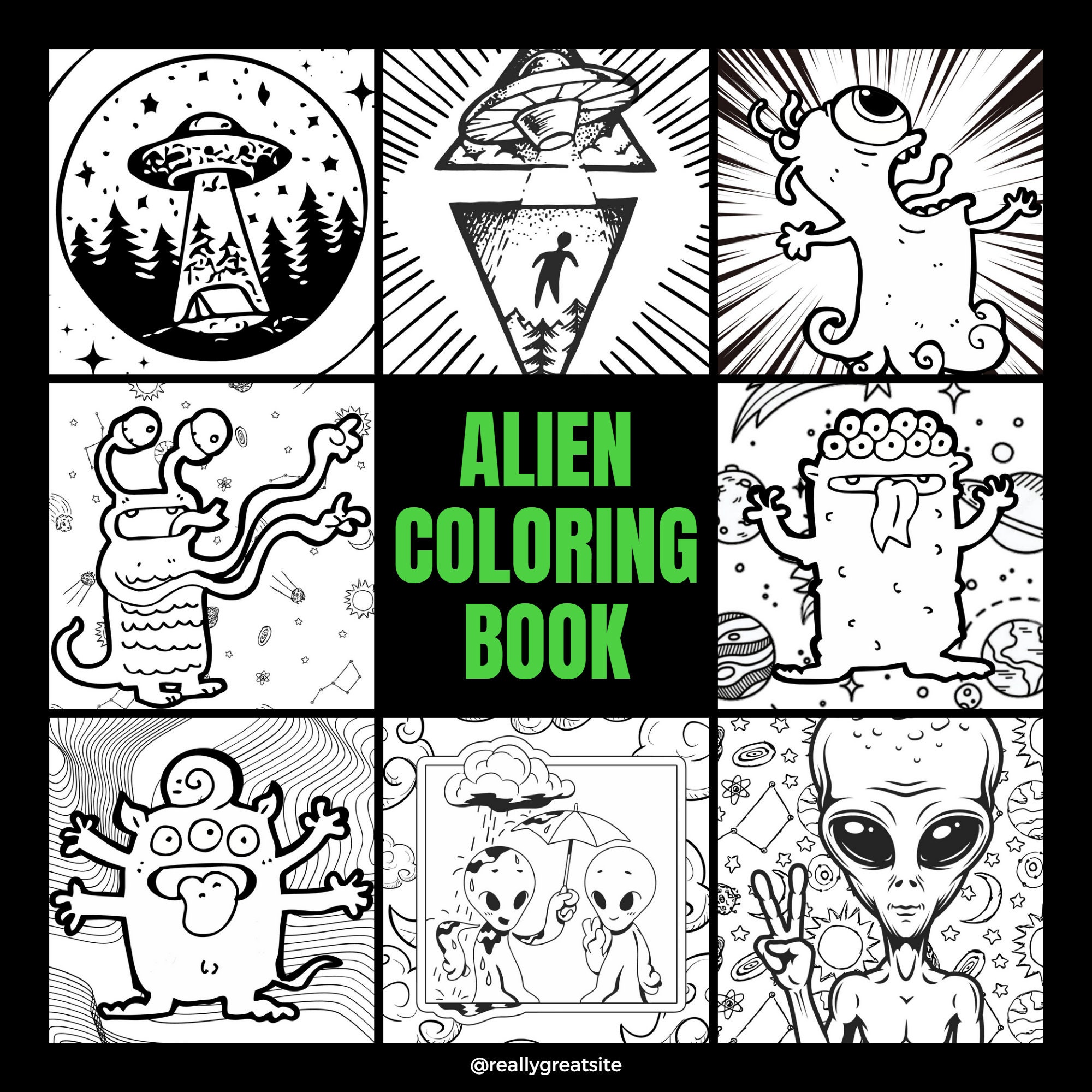 Alien Coloring Pages Printable