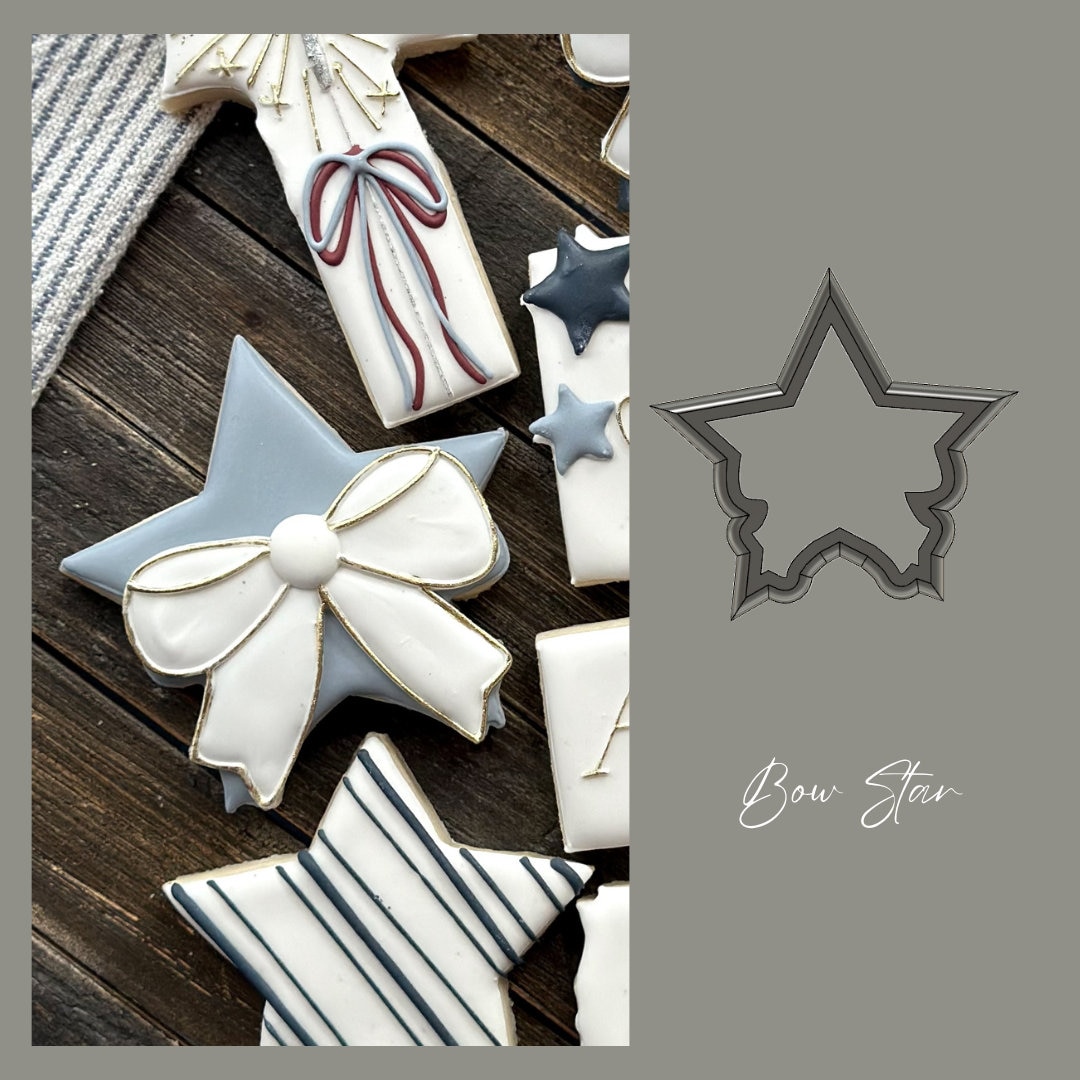Star With Bow - Etsy