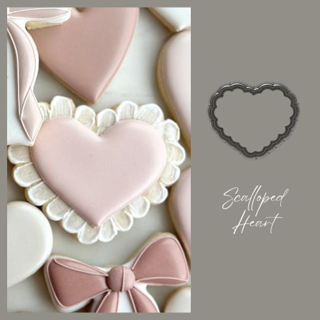 Scalloped Heart - STL File - Etsy