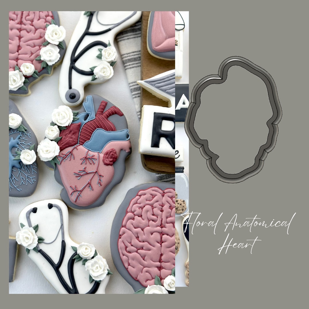 Floral Anatomical Heart - STL File - Etsy