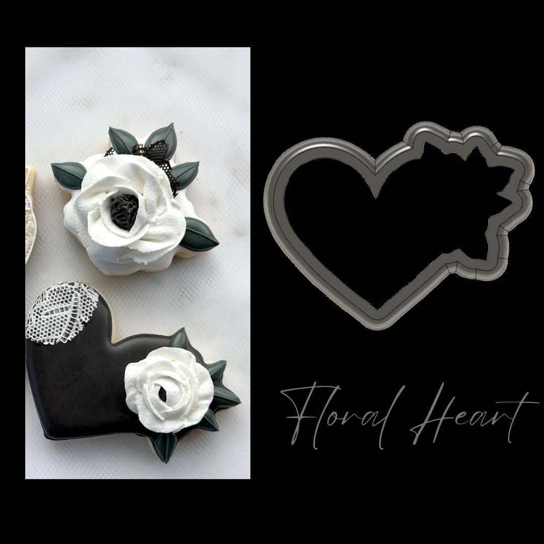 Floral Heart - STL File - Etsy