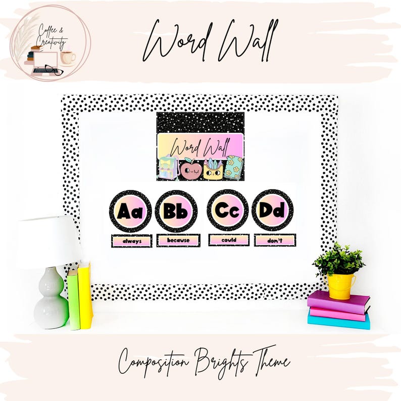 Composition Brights Word Wall - Etsy