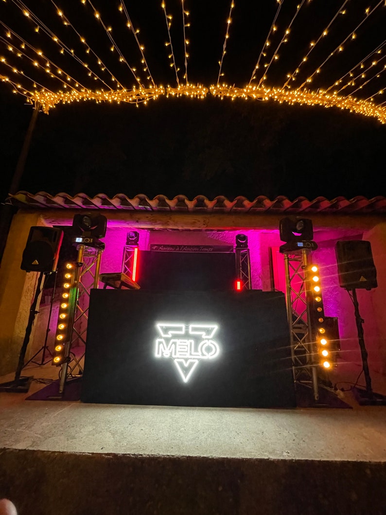 Neon Dj Booth - Etsy