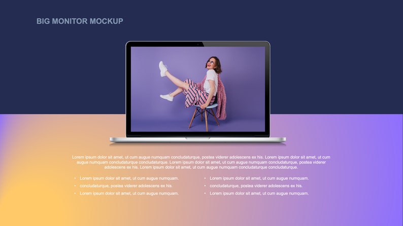 23 Laptop and Monitor Mockup Powerpoint Templates-fully Edit - Etsy