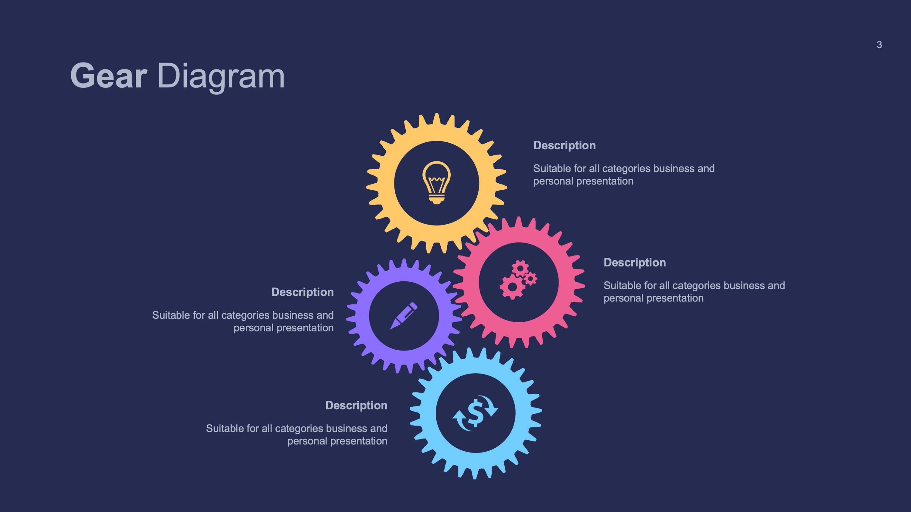 18 GEAR Infographic Powerpoint Templates-fully Edit and - Etsy