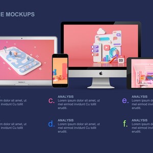 23 Laptop and Monitor Mockup Powerpoint Templates-fully Edit - Etsy