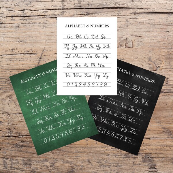 Chalkboard Alphabet - Etsy