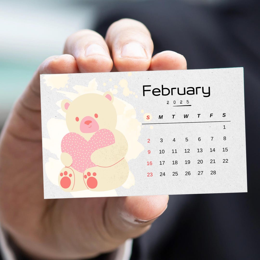 2025 Mini Calendar , Super Simple and Stylish Pocket Calendar Cards ...