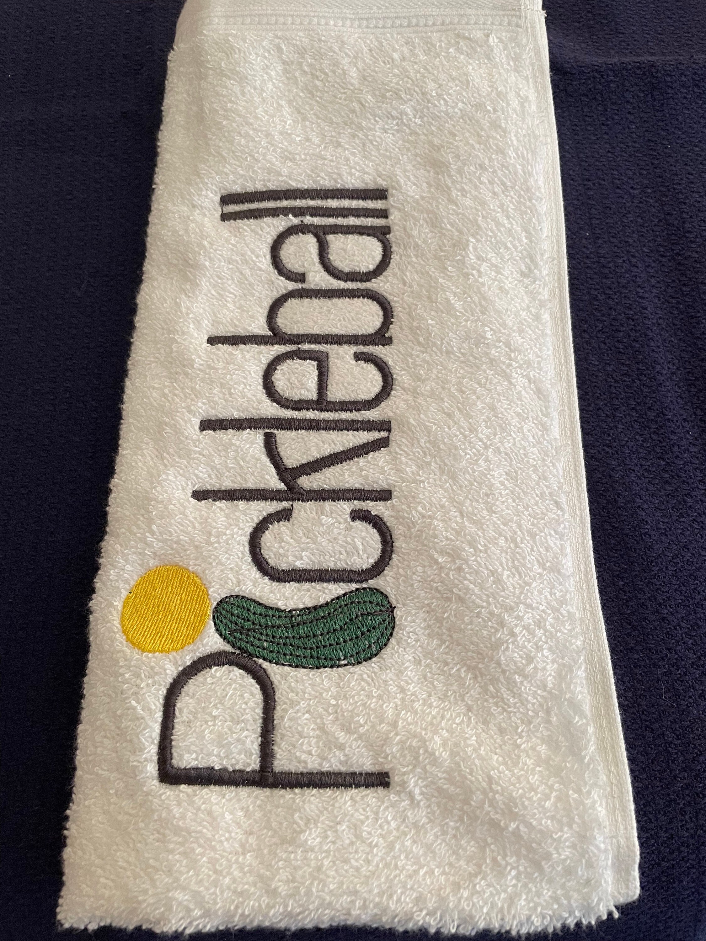 Embroidered Pickleball Sports Towel | Tea Towel Kitchen Towel Golf ...