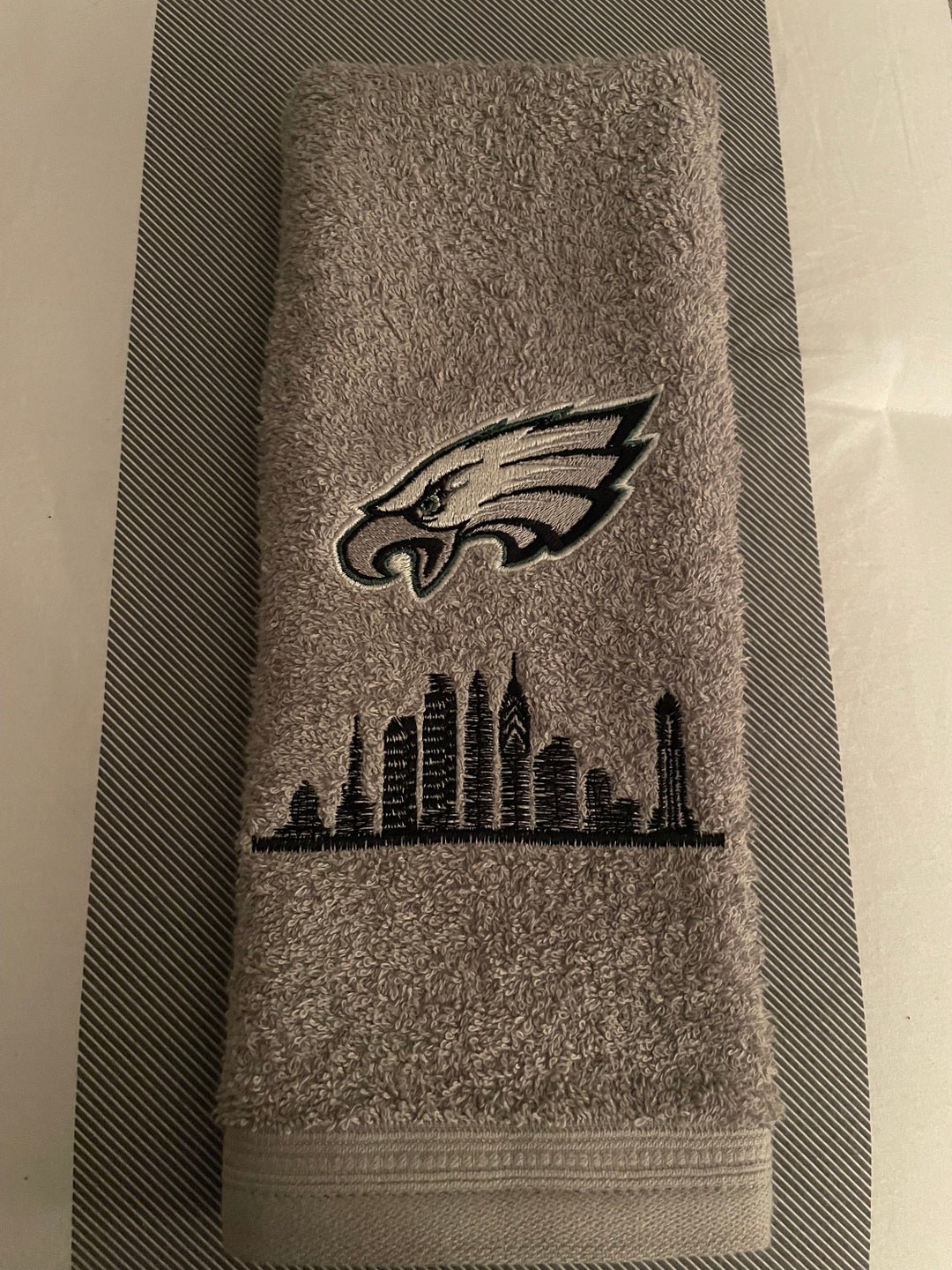 Philadelphia Eagles Skyline Embroidered Kitchen Rally Golf Towel ...