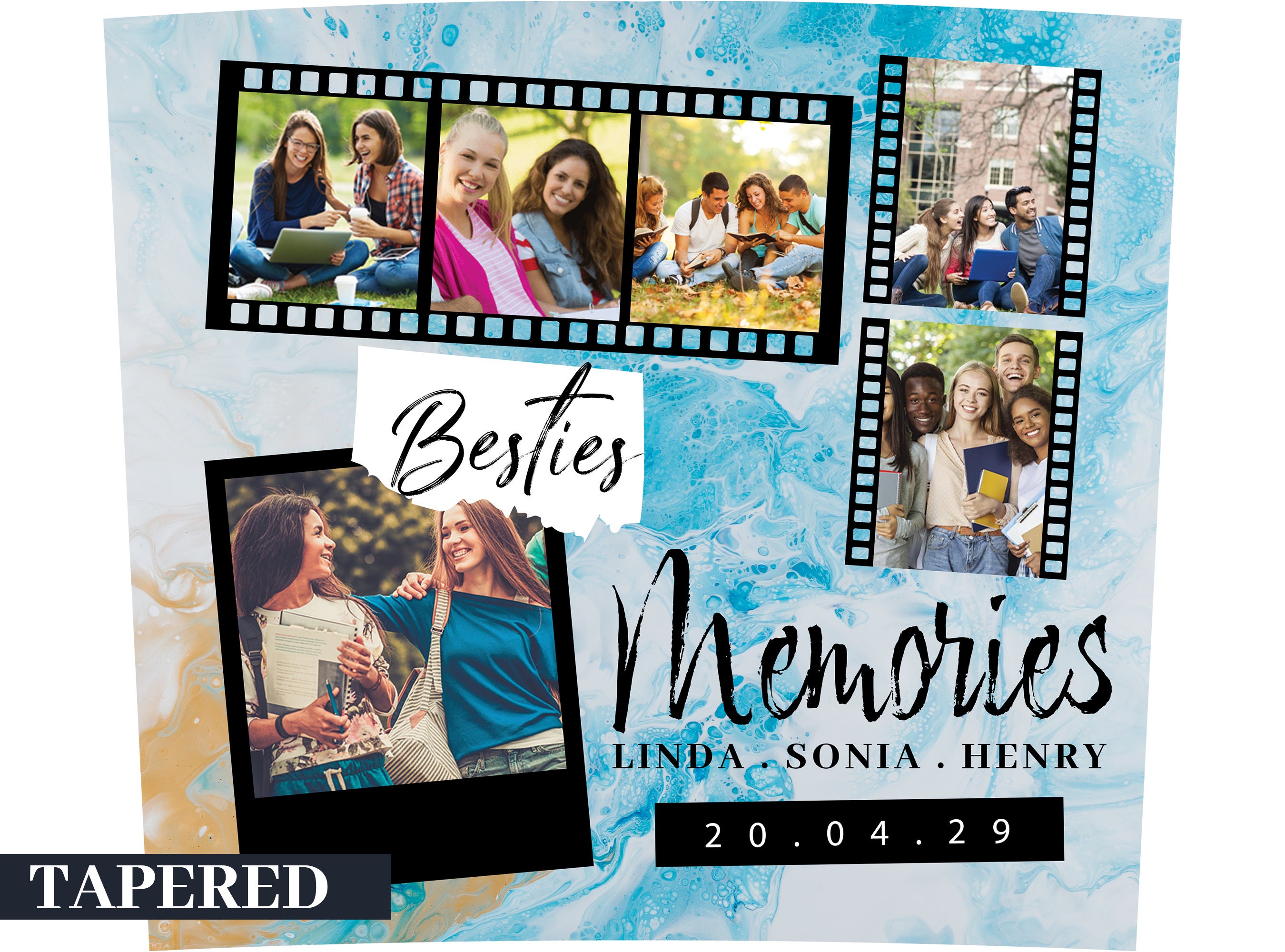 FRIENDS MEMORIES TEMPLATE Friends Memory Photo Wrap Tumbler ...
