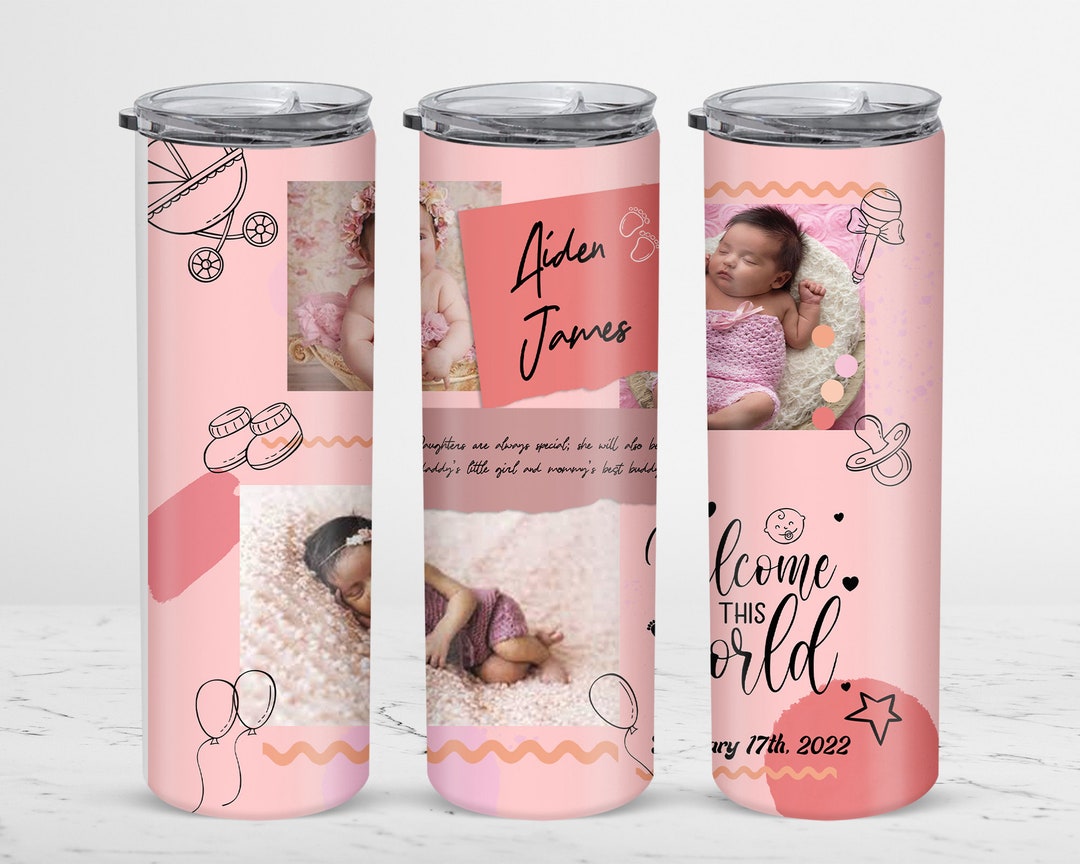 BABY BORN TEMPLATE - Welcome Baby Photo Wrap Template, Downloadable ...
